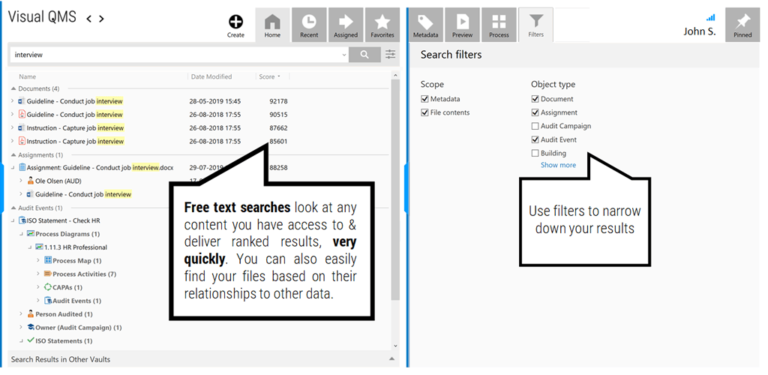 Visual QMS - A Visual & Modern Quality Management System